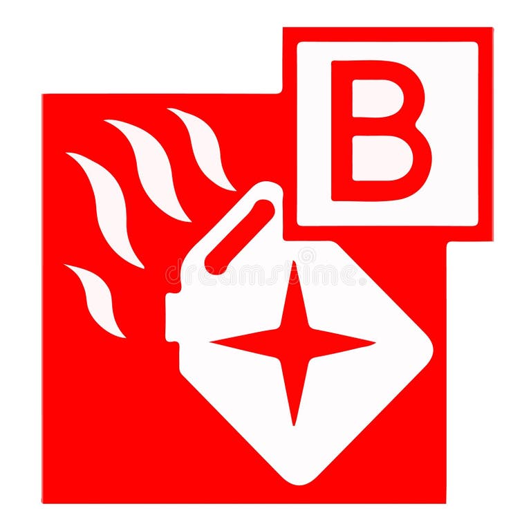 Class B Fire for Fire Safety and Fire Safety Icons with Fire Classes ... Class B Fire for Fire Safety and Fire Safety Icons with Fire Classes ...