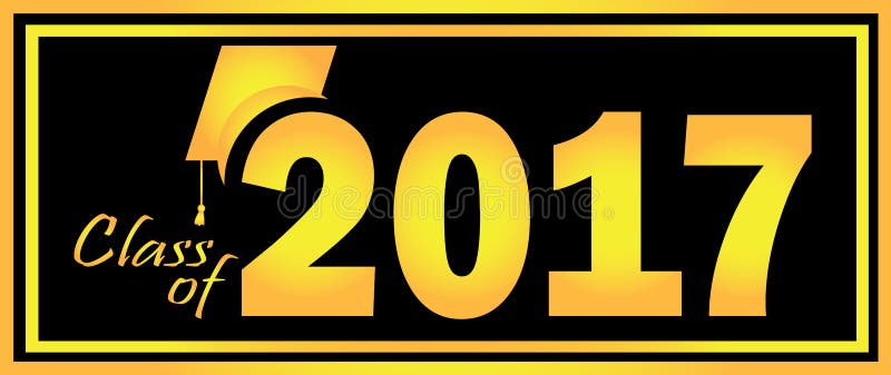 Class of 2017 Background stock illustration. Illustration of school ...