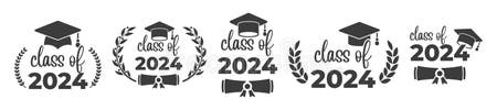Class of 2024 Badges. Congratulations Graduates. Class of 2024 with ...