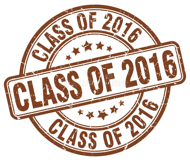 Class of 2016 red stamp stock vector. Illustration of insignia - 119490031