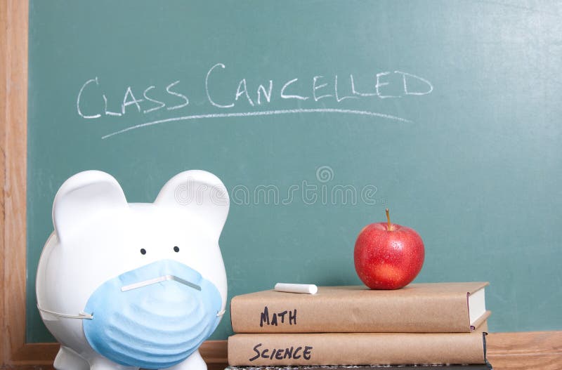Class cancelled for ebola stock photo. Image of books - 11532880
