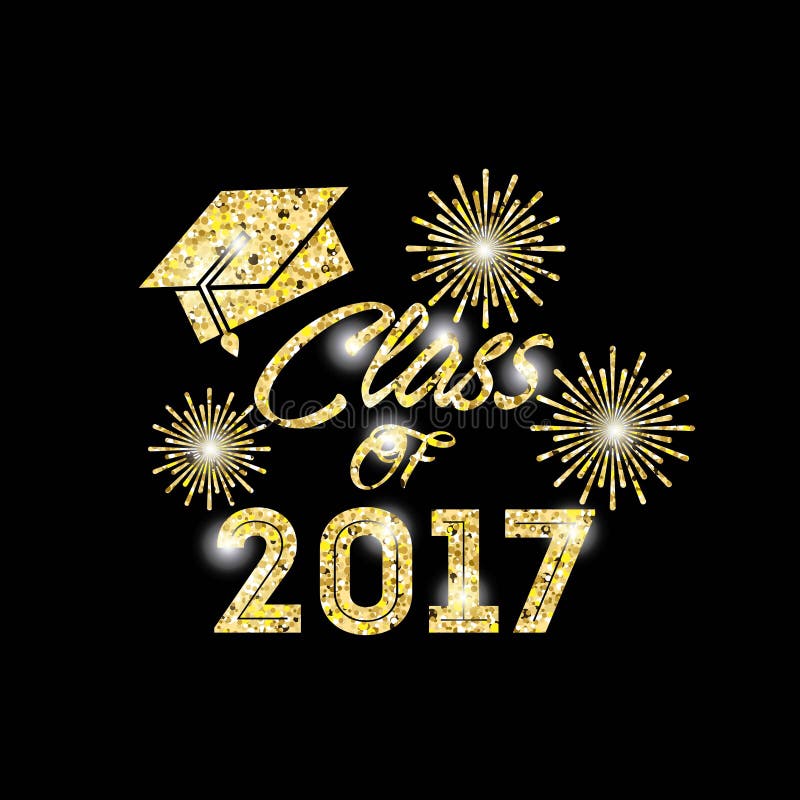 Class of 2017 card stock illustration. Illustration of class - 78534283