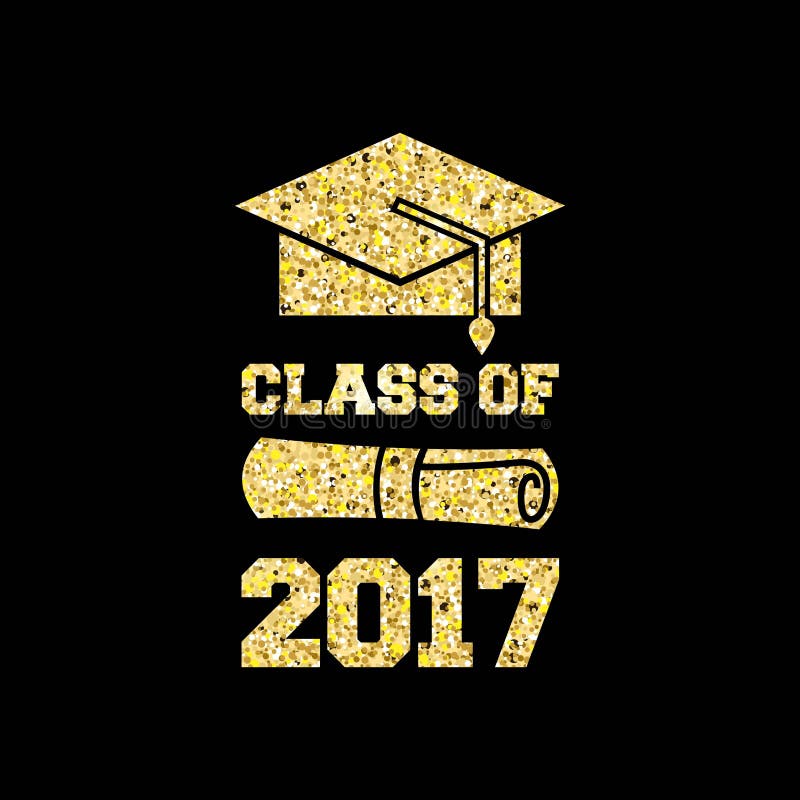Class of 2017 card stock illustration. Illustration of congratulations ...