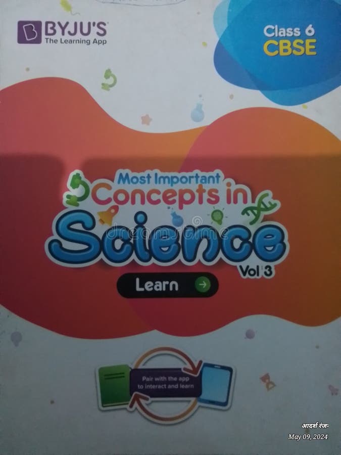 Class 6 CBSE Science Book Most Concepts Learn Editorial Photography ...