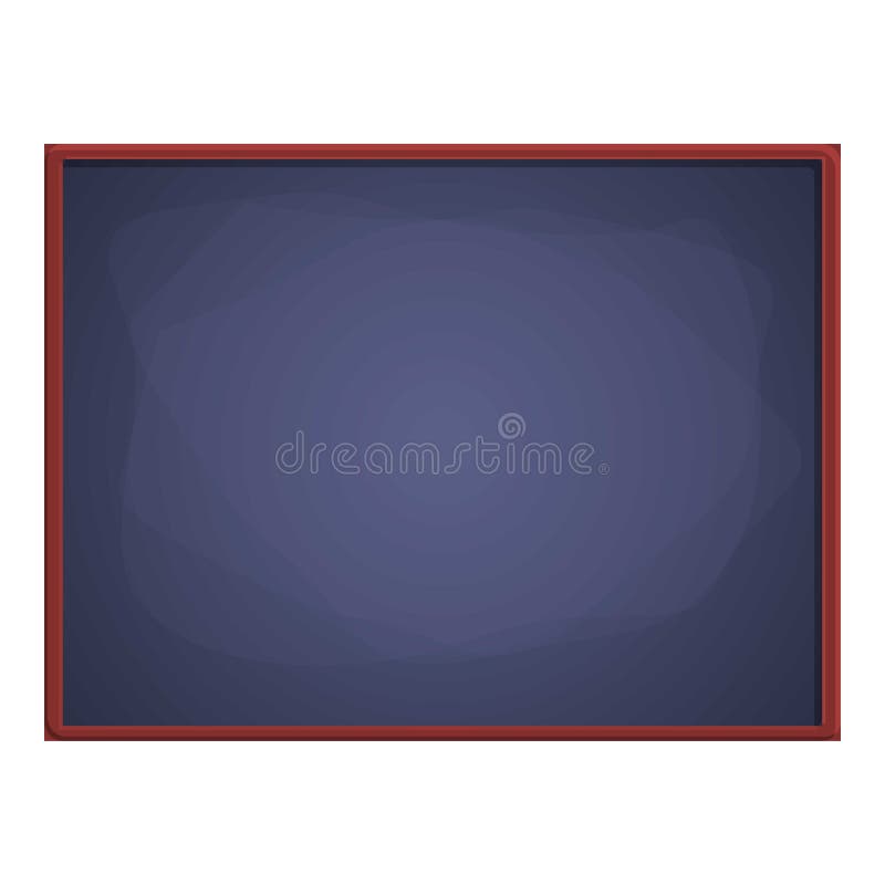 Wooden Chalkboard Icon, Cartoon Style Stock Illustration - Illustration ...