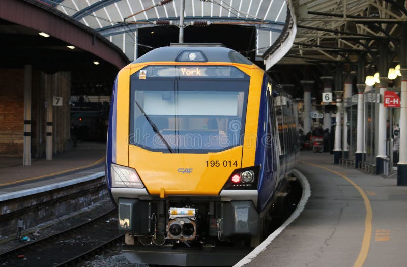 Class 195 Civity Dmu in York Railway Station Editorial Image - Image of ...