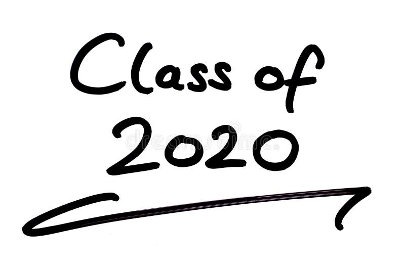 Class of 2020 stock illustration. Illustration of academic - 181279165