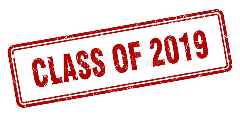 Class of 2019 Graduation Banner with Gold Glitter Confetti Stock Vector ...