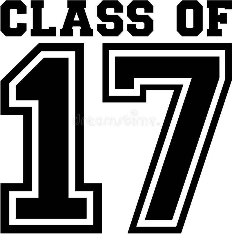 Class of 17 stock illustration. Illustration of academy - 107151644