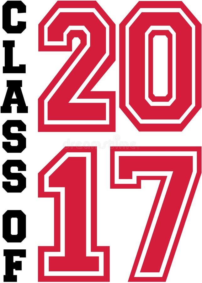 Class of 2017. College Style. Stock Vector - Illustration of ...
