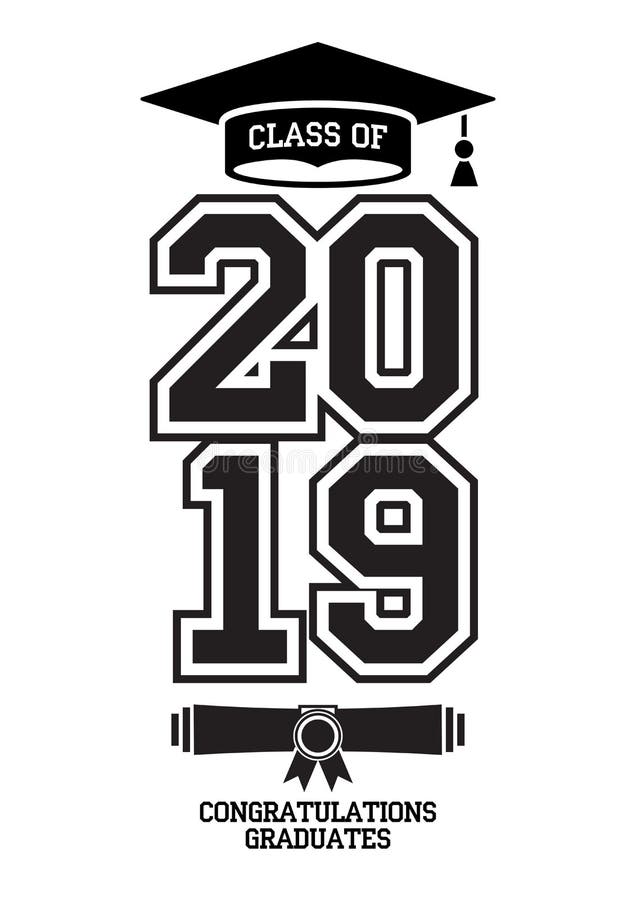Graduate class of 2019 stock vector. Illustration of learning - 147322063