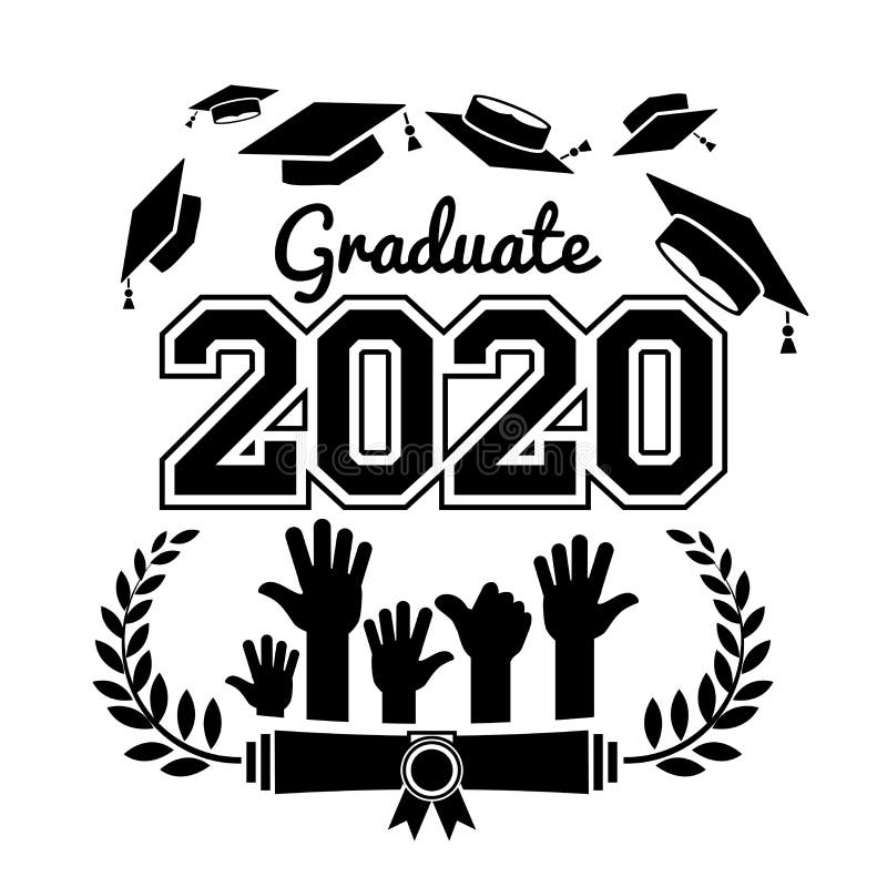 2020 High School Graduation Class Stock Vector - Illustration of design ...