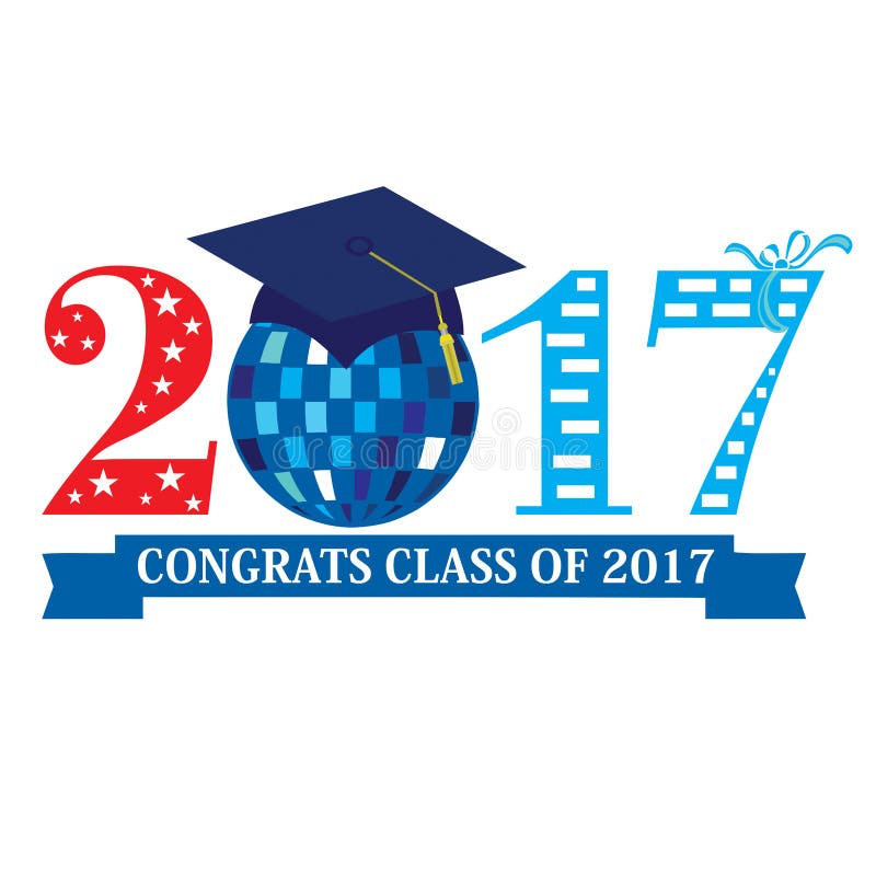 Class of 2017 stock illustration. Illustration of education - 91907675