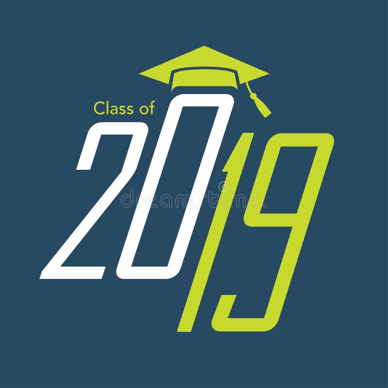 Class of 2019 Congratulations Graduate Typography Stock Vector ...