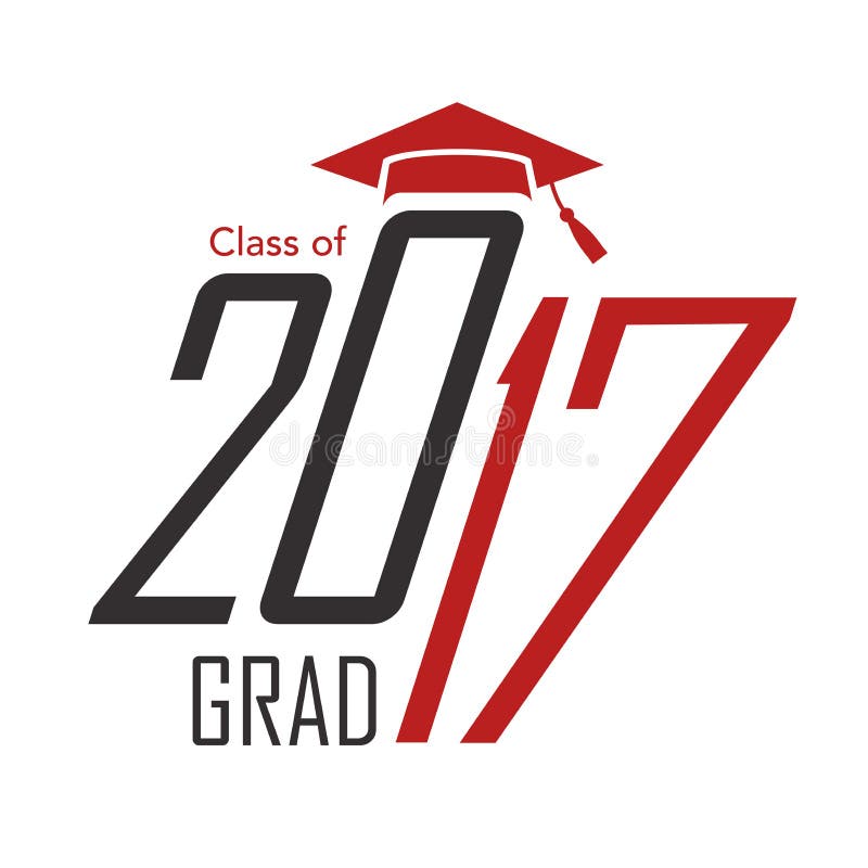 Class of 2017 - Graduation stock vector. Illustration of great - 90128716