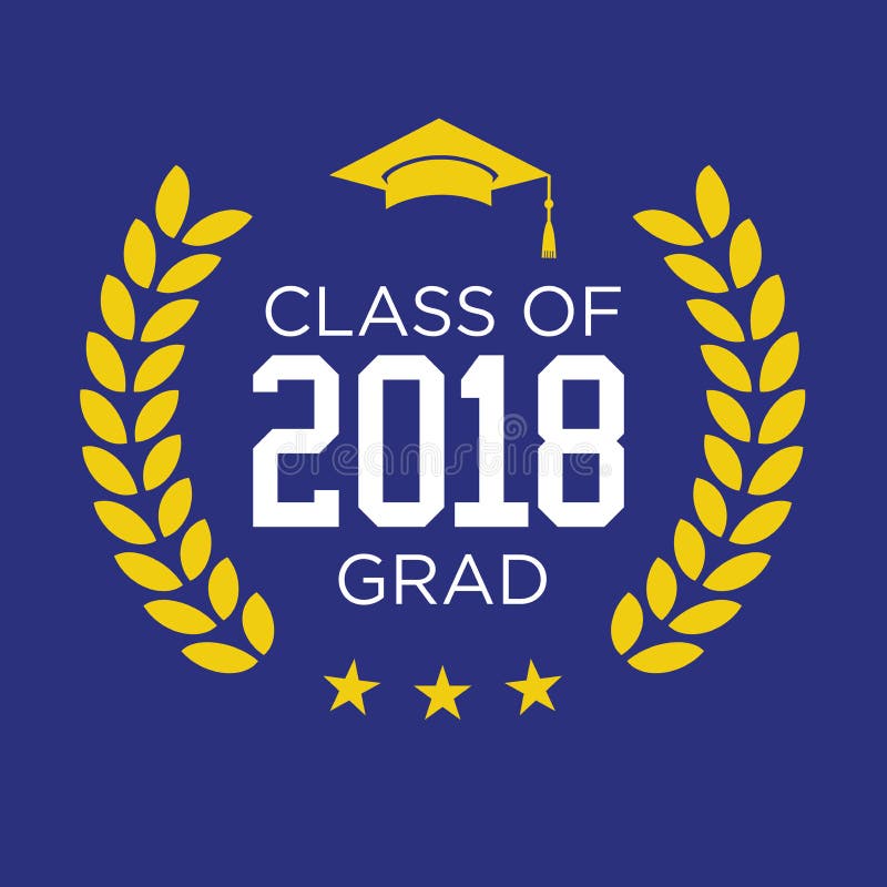 Class of 2018 . Congratulations Graduate Typography Stock Vector ...