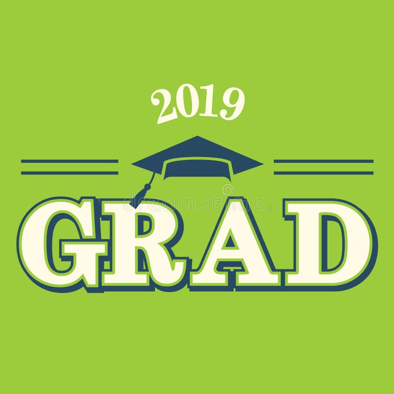Class of 2019 Congratulations Graduate Typography Stock Vector ...