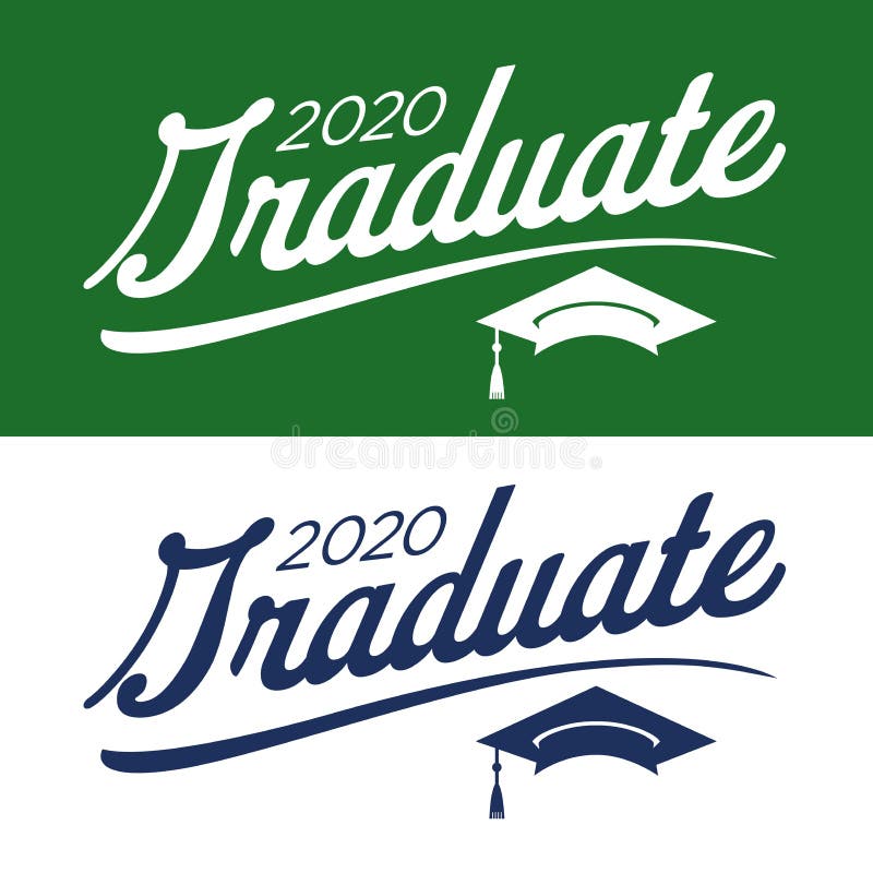 Class of 2020 Congratulations Graduate Stock Vector - Illustration of ...