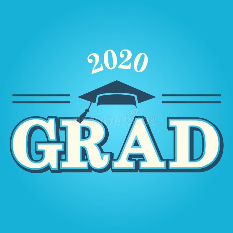 Class of 2020 Congratulations Graduate Stock Vector - Illustration of ...