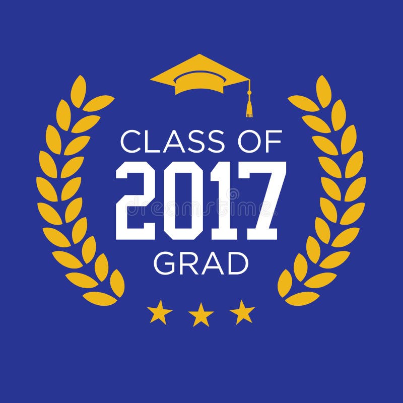 Class of 2017 Congratulations Graduate Typography Stock Vector ...