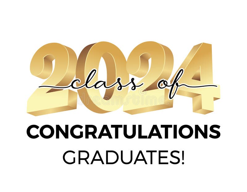 Class of 2024. Congratulations Graduates Logo Design. Graduation Design ...