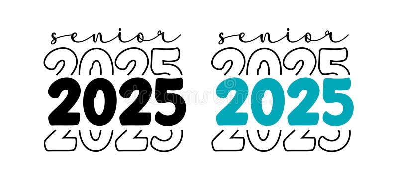 Class of 2025 Congratulations Quote Typography Illustration Graduation ...