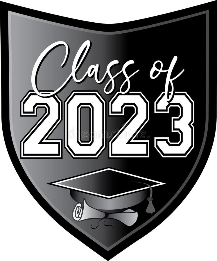 Class of 2023 Crest Shield Logo Stock Illustration - Illustration of ...