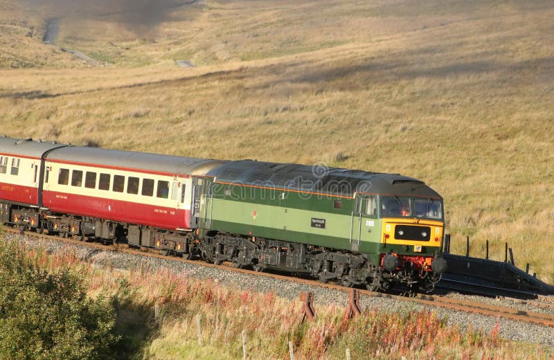 Class 47 Diesel Loco D1935 Two Tone Green Livery Editorial Stock Image ...
