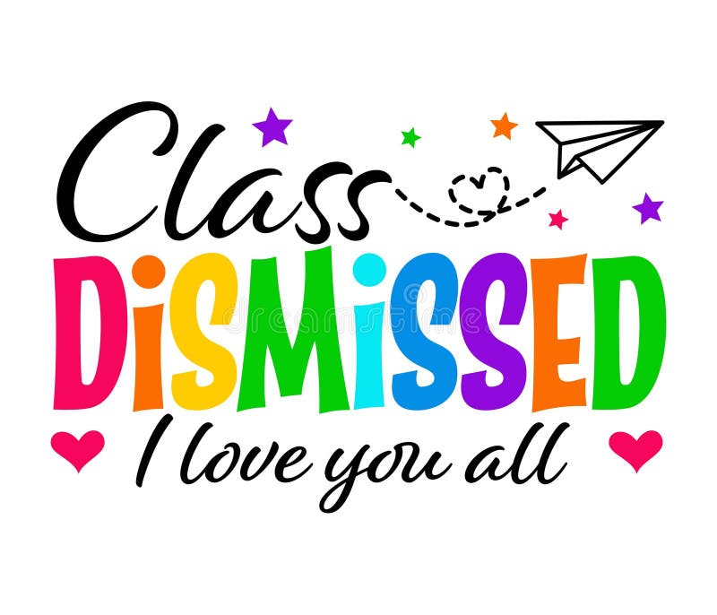 Class Dismissed stock vector. Illustration of classroom - 386792183