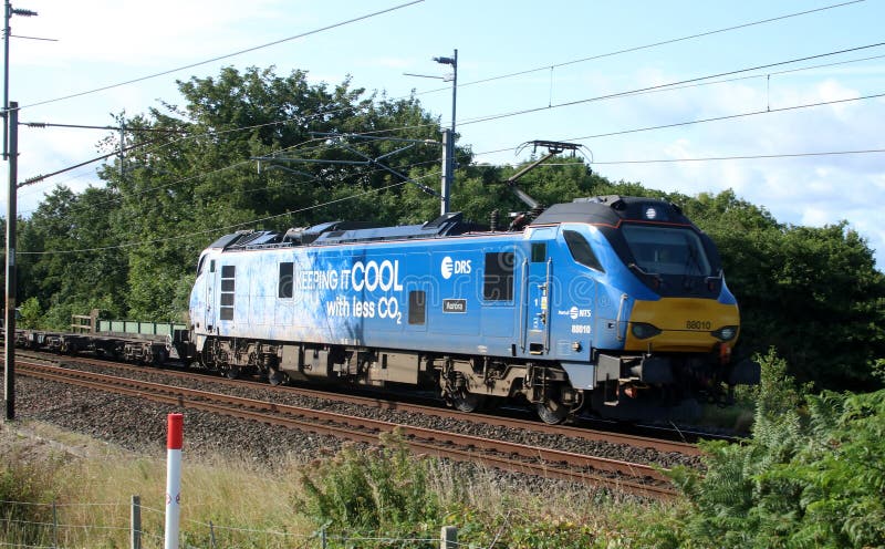 Class 88 Electric Loco on West Coast Main Line Editorial Stock Image ...