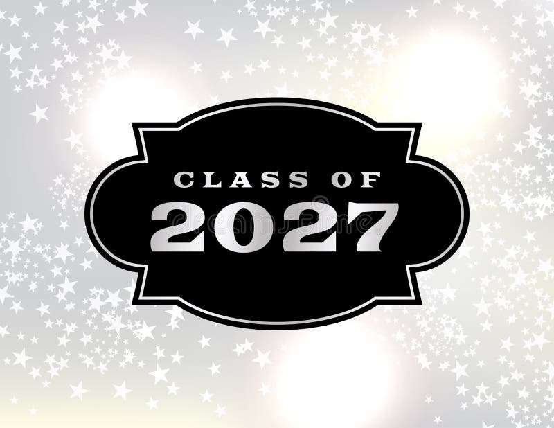 Class of 2027 Emblem Illustration Stock Vector - Illustration of foil ...