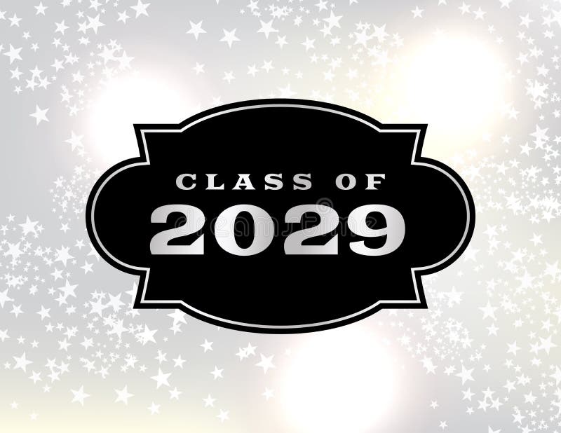 Class of 2029 Emblem Illustration Stock Vector - Illustration of school ...