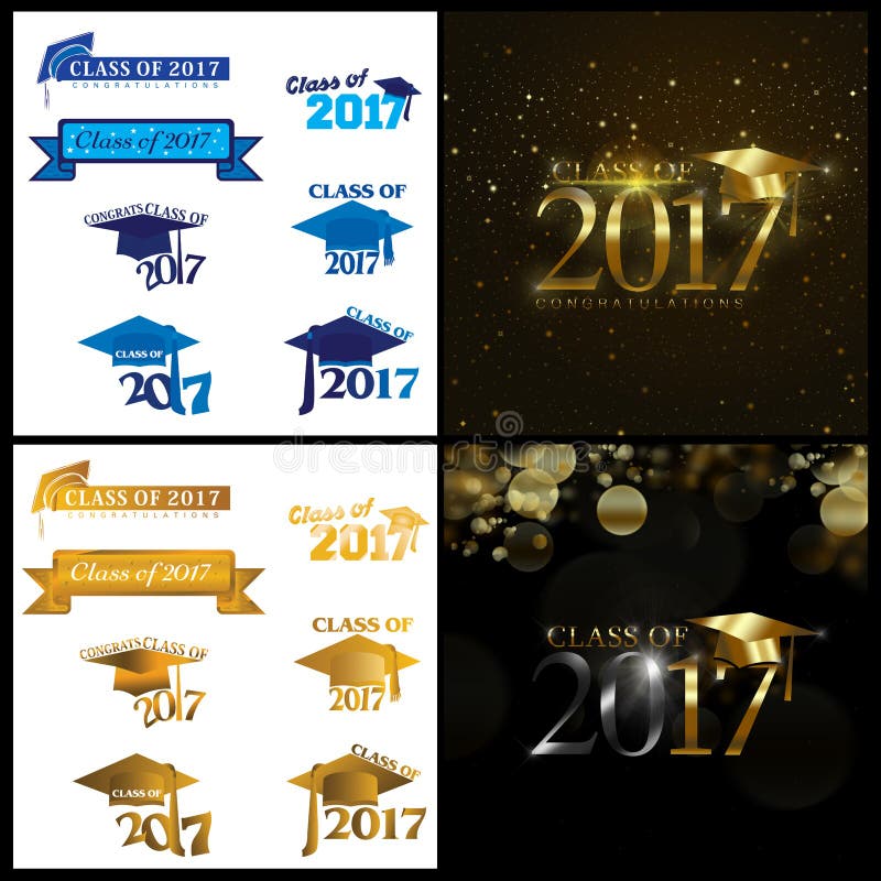 Class of 2017 stock illustration. Illustration of concept - 93031050