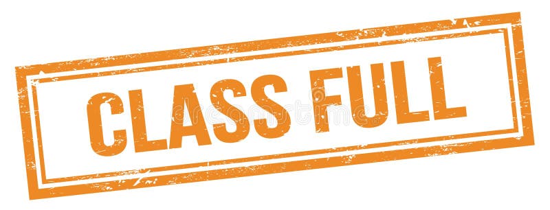 CLASS FULL Text on Orange Grungy Vintage Stamp Stock Illustration ...