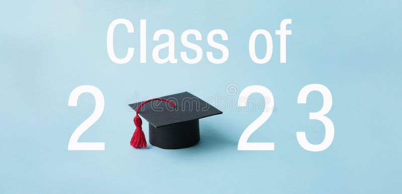 Class of 2023. Graduation Banner. Stock Photo - Image of degree ...