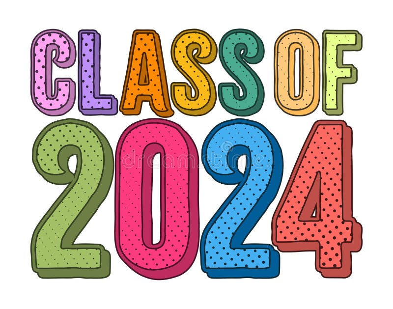 Class of 2024 Graduation Pop Art Retro Stock Vector - Illustration of ...