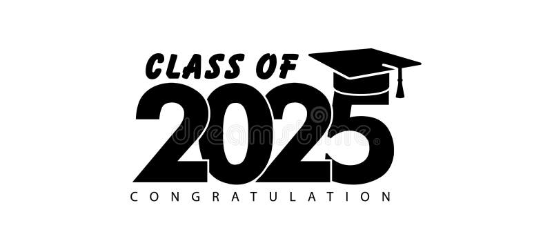 Class of 2025 Graduation Retro Vintage Typography Sublimation SVG Stock ...