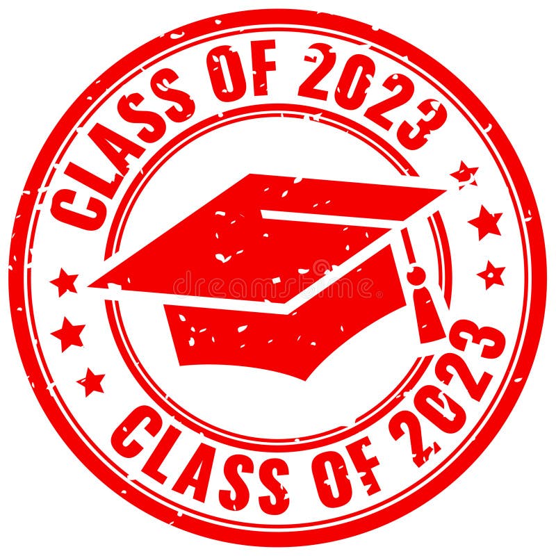 Class of 2023 Graduation Rubber Stamp Stock Vector - Illustration of ...