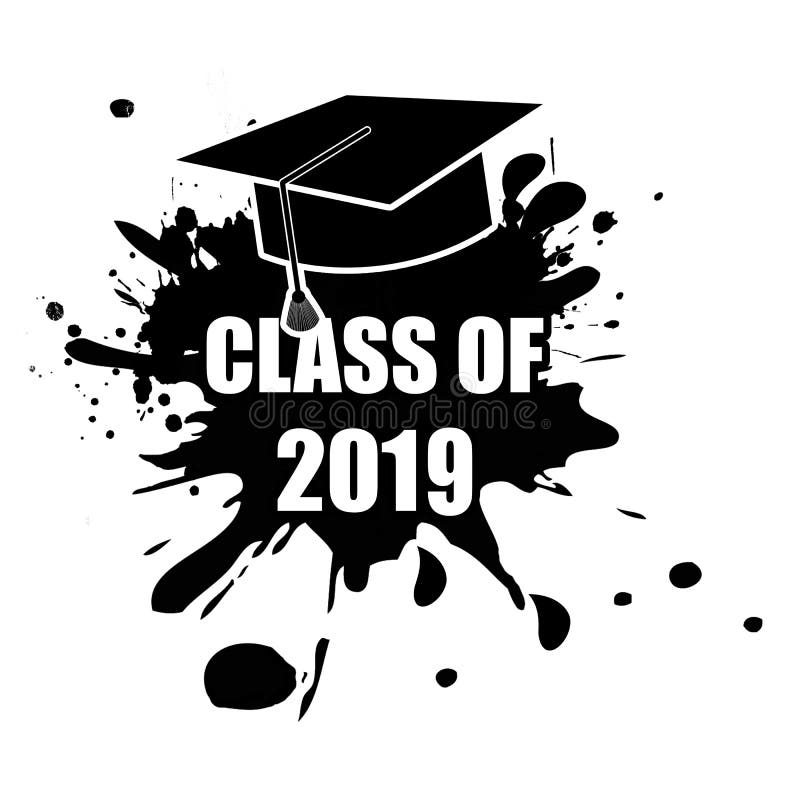 Class of 2019 stamp stock vector. Illustration of graduation - 135772378