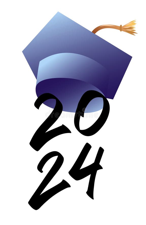 Class of 2024 Handwritten Typography. Education Stock Vector ...