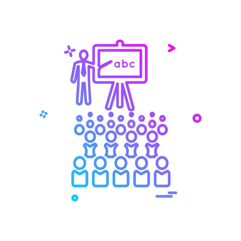 Class icon design vector stock vector. Illustration of white - 132422291