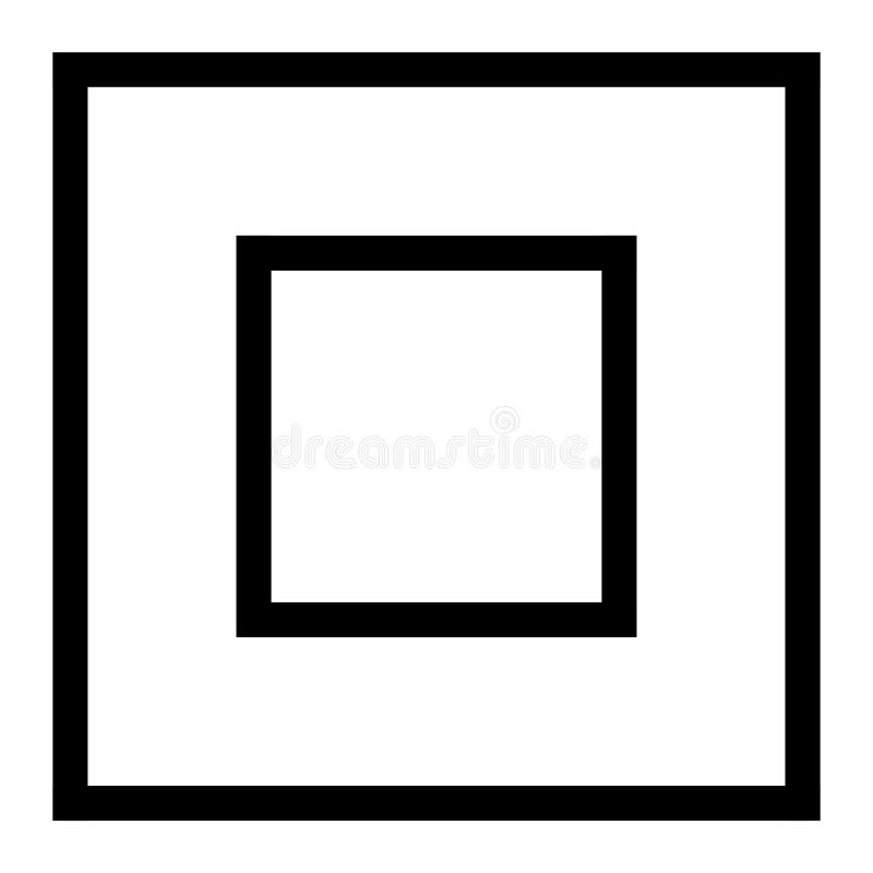 Class II Equipment Symbol Sign, Vector Illustration, Isolate on White ...