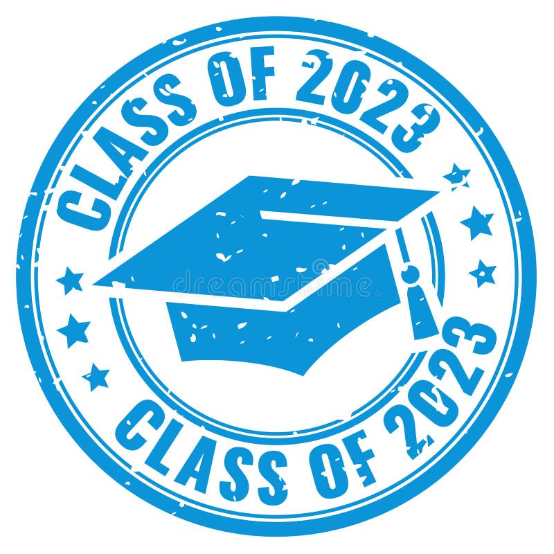 Class of 2023 Graduation Symbol Stock Vector - Illustration of ...