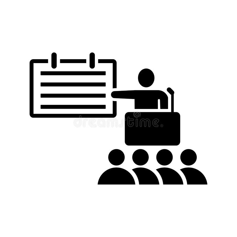 Lecture icon stock illustration. Illustration of purposes - 263177752