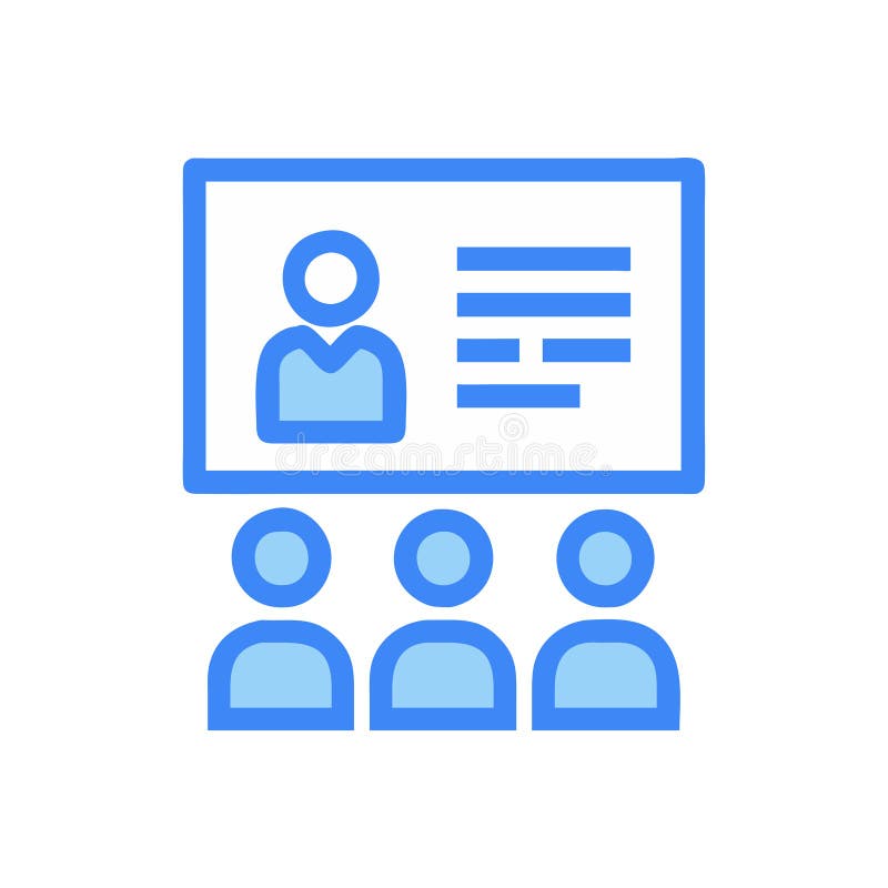 Class Lesson Icon for Teaching Stock Vector - Illustration of vector ...