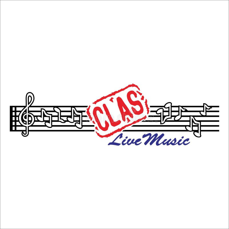 Class Music Writing Decorated with Music Rhythm Stock Vector ...
