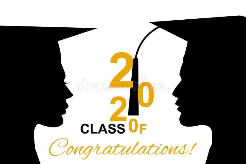 Class of 2020 Year Graduation Banner Concept Stock Vector ...
