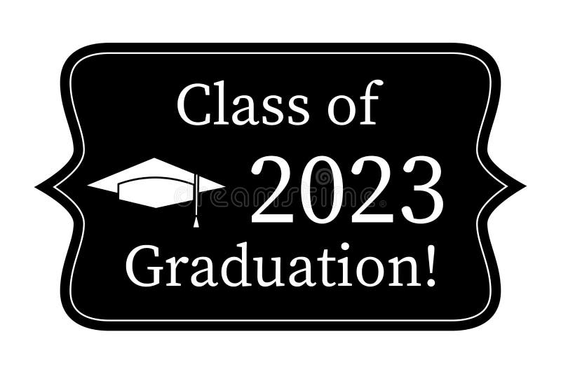 Graduation Congratulation Class 2023 Stock Illustrations – 535 ...