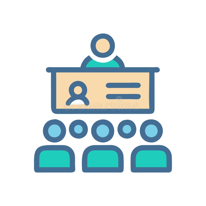 Class Participation Icon stock vector. Illustration of class - 351933664