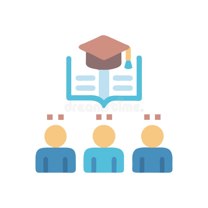 Class Resource Icon for Learning Stock Vector - Illustration of book ...